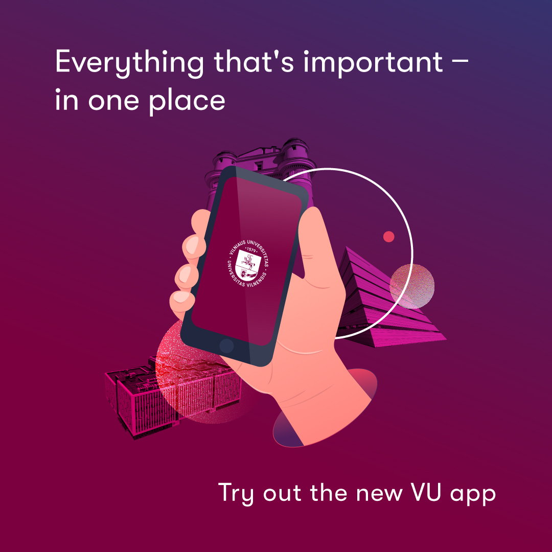 Try out the new Vilnius University app | Vilnius University Faculty of Law