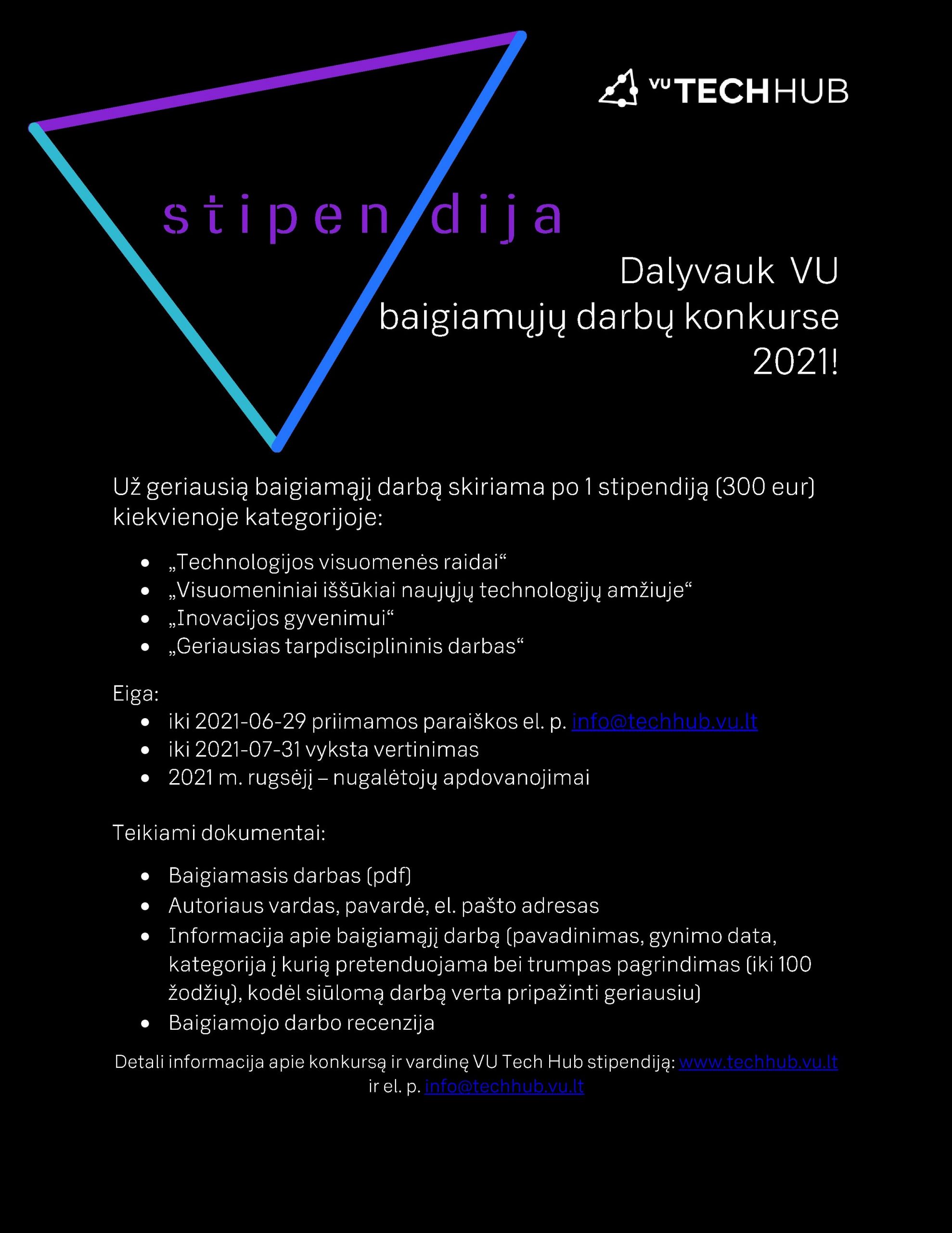 Paskelbtas VU Tech Hub baigiamųjų darbų konkursas | Vilniaus ...